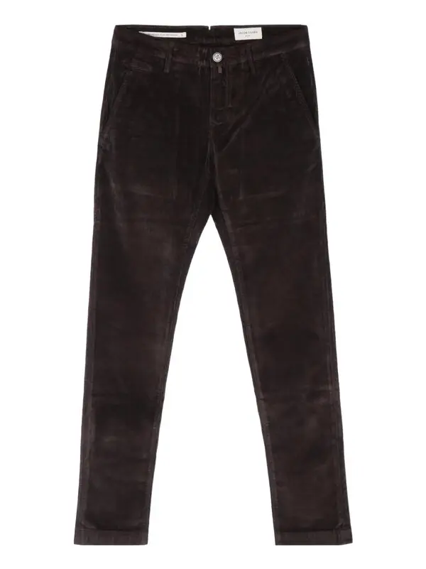 Jacob Cohen Slim Fit Corduroy Trousers - Dark Brown