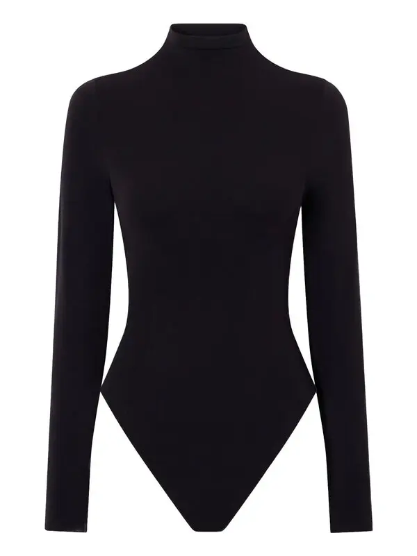 Wolford Stretch-jersey High-neck Bodysuit - Black