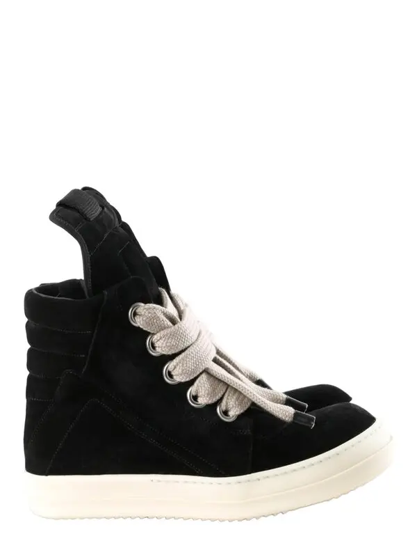 Rick Owens Geobasket Jumbolace High-top Sneakers - Black