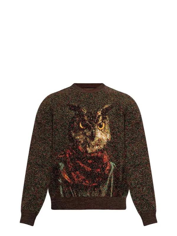 Etro Animal Intarsia Knitted Sweater - Brown