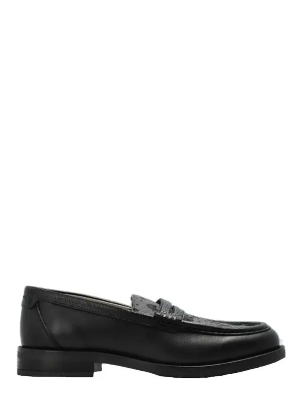 ALLSAINTS Speckled Panel Loafers - Black