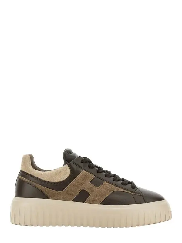 Hogan H-stripes Low-top Sneakers - Brown