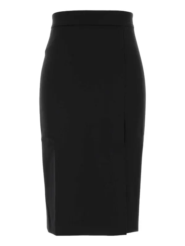 Andamane Melania Split Midi Skirt - Black