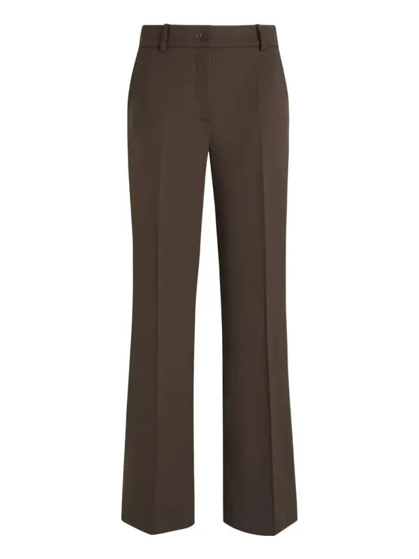 P.a.r.o.s.h Pressed Crease Wide-leg Trousers - No