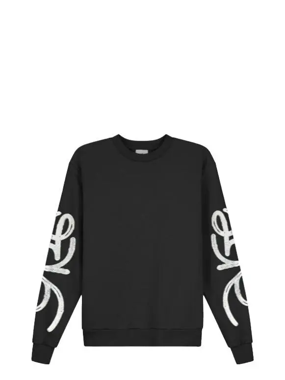 ARTE ANTWERP Graphic Print Long Sleeve Sweatshirt - Black