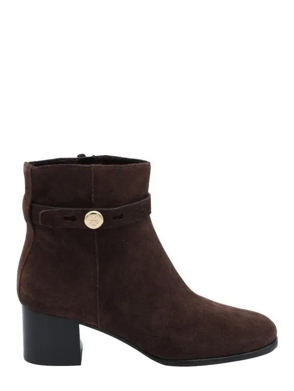 Tory Burch Strap Detail Ankle Boots - Black