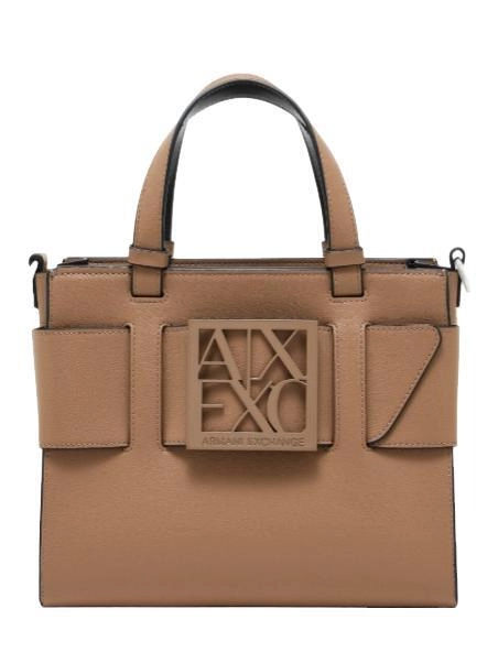 Armani Exchange Monogram Tote Bag - Brown