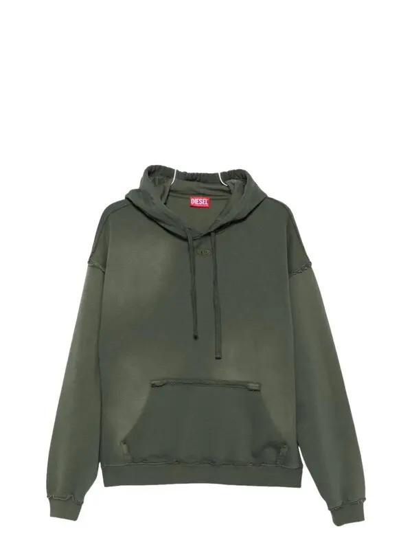 DIESEL® Logo-embroidered Hoodie - Black
