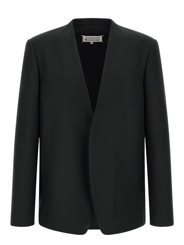 MAISON MARGIELA Long Sleeve Blazer - Black