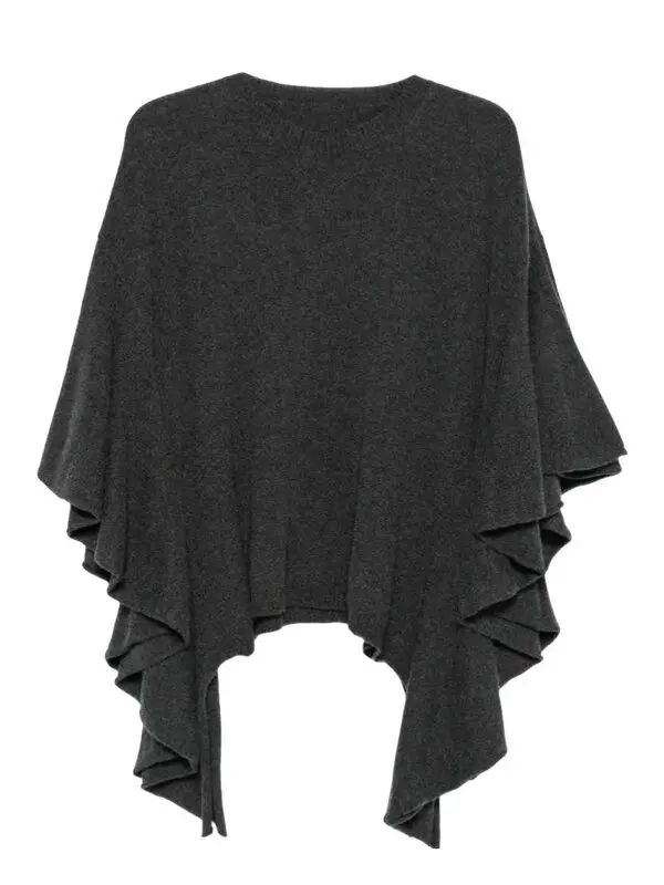 UMA WANG Asymmetrical Hem Pullover - Dark Grey