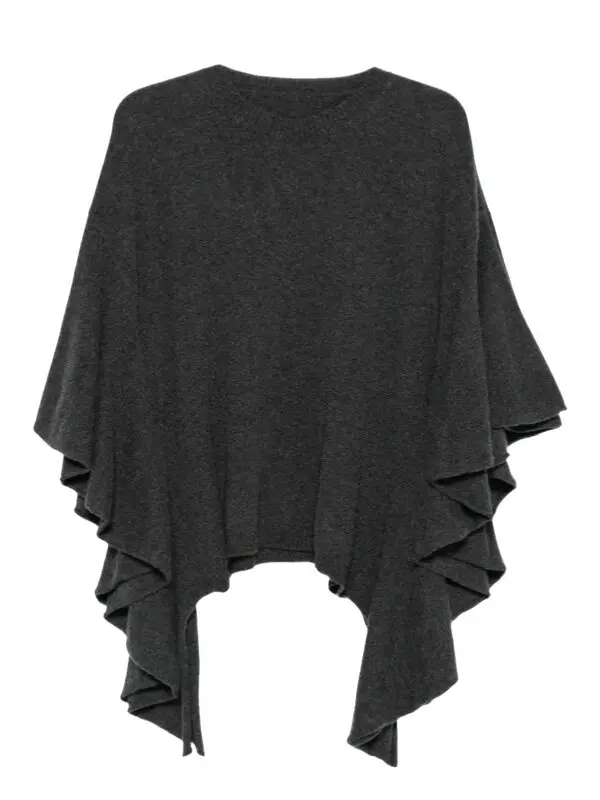 UMA WANG Asymmetrical Hem Pullover - Dark Grey