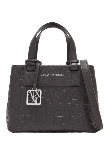 Armani Exchange Embossed Logo Tote Bag - Brown