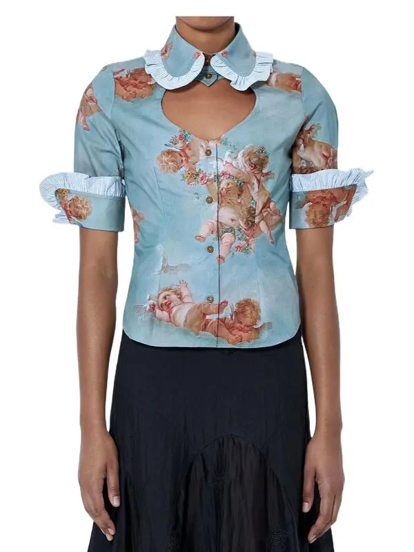 VIVIENNE WESTWOOD Toulouse Frill Shirt - Black