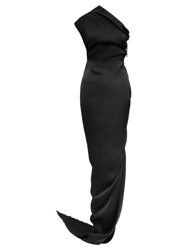 VIVIENNE WESTWOOD Asymmetrical Draped Dress - Black