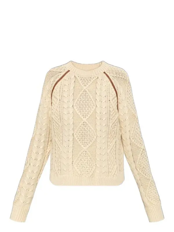 DIESEL® Cable Knit Sweater - Beige