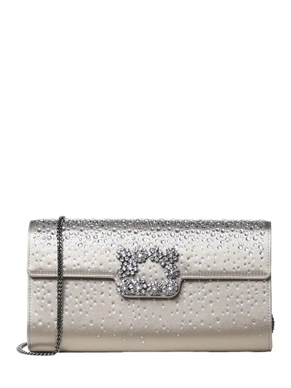 ROGER VIVIER Embellished Foldover Top Shoulder Bag - No