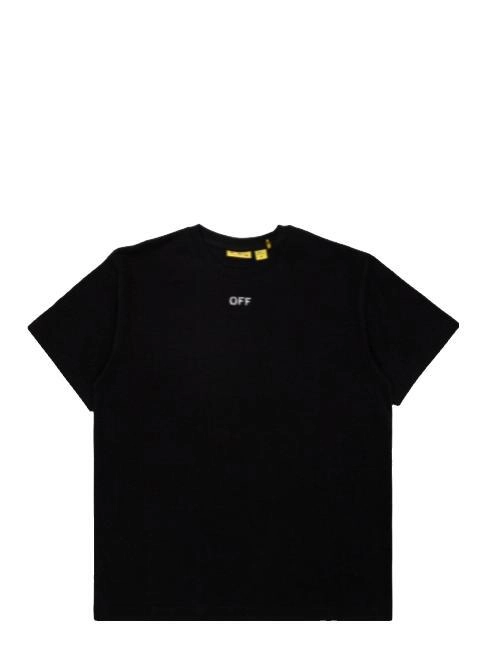 Off-White Short-sleeved T-shirt With Logo - Black
