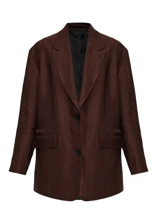 ALLSAINTS Tailored Suit Jacket With Notch Lapel - Brown