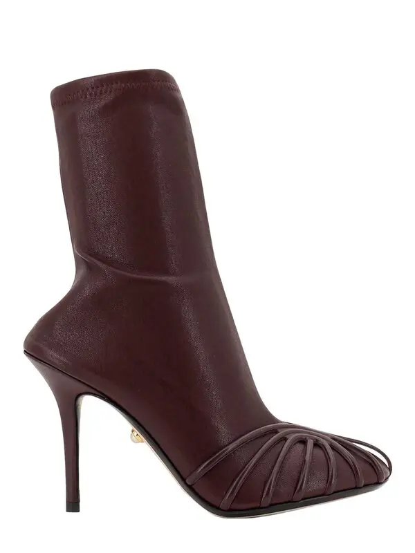 ALEVI` Alevi Karen Leather Boots - Red