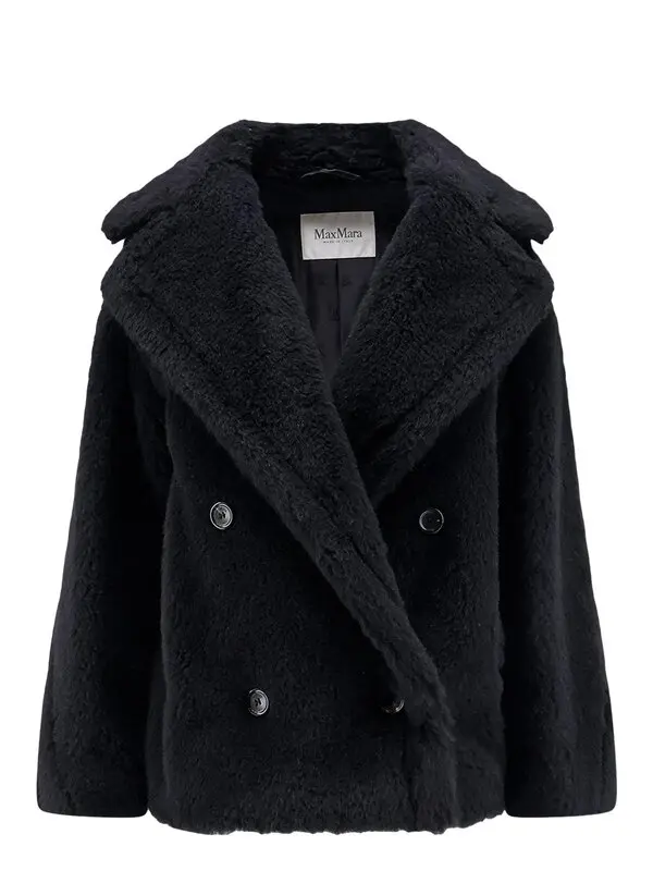 Max Mara Alpaca, Virgin Wool, And Silk Jacket - Black