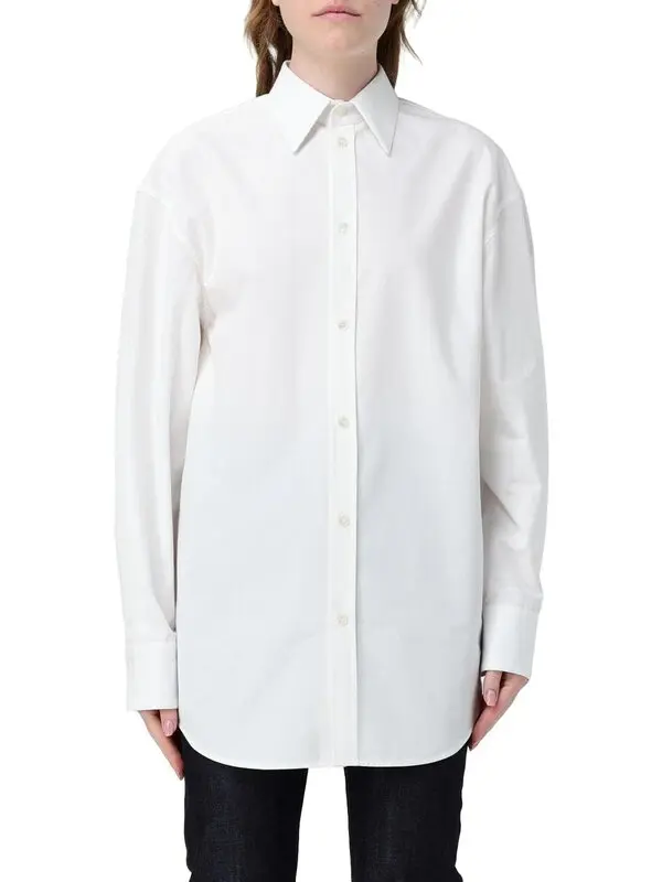 Saint Laurent Classic Collar Cotton Shirt - White