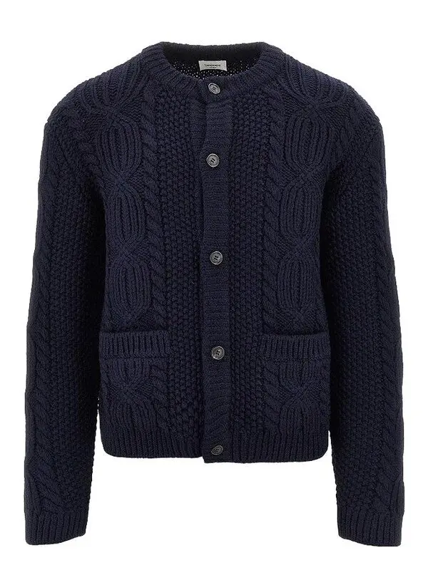 Saint Laurent Wool Knitted Cardigan - Blue