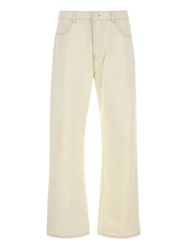 AMI Paris Ivory Denim Jeans - White