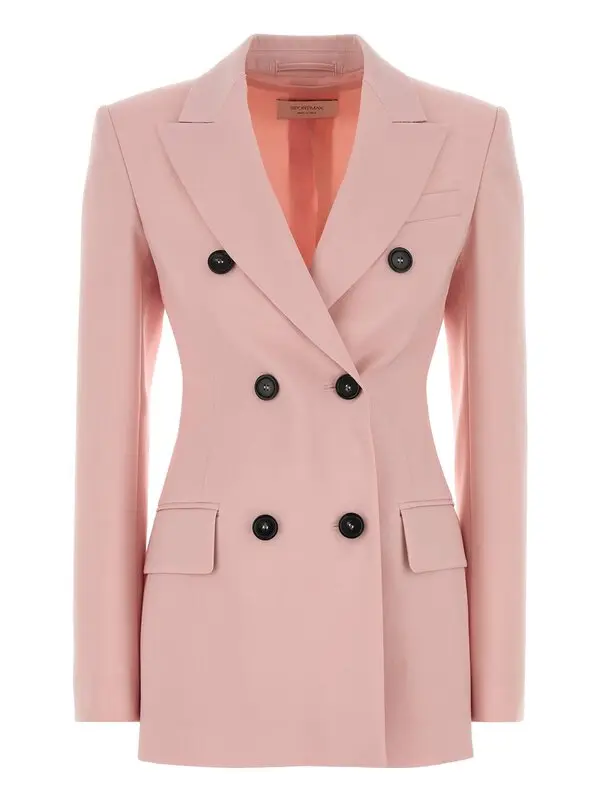 Sportmax Wool Blazer - Pink