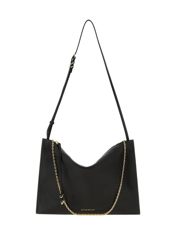 Givenchy Voyou Leather Shoulder Bag - Black