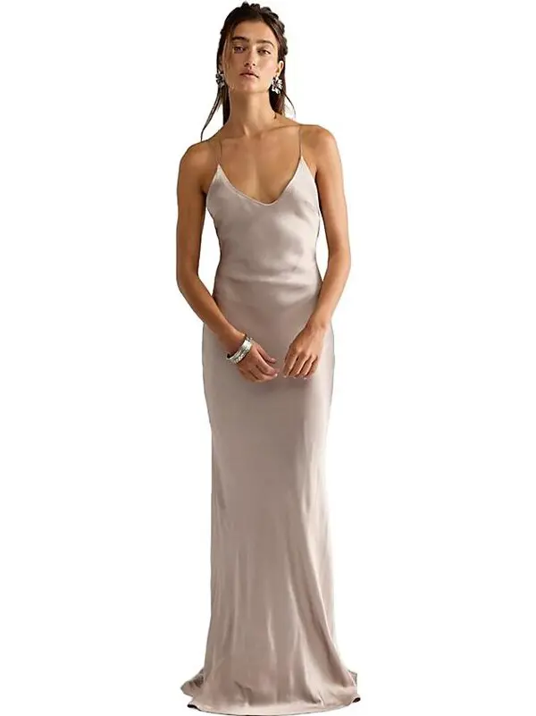Bec & Bridge Florence Scoop Neck Maxi Dress - Silver
