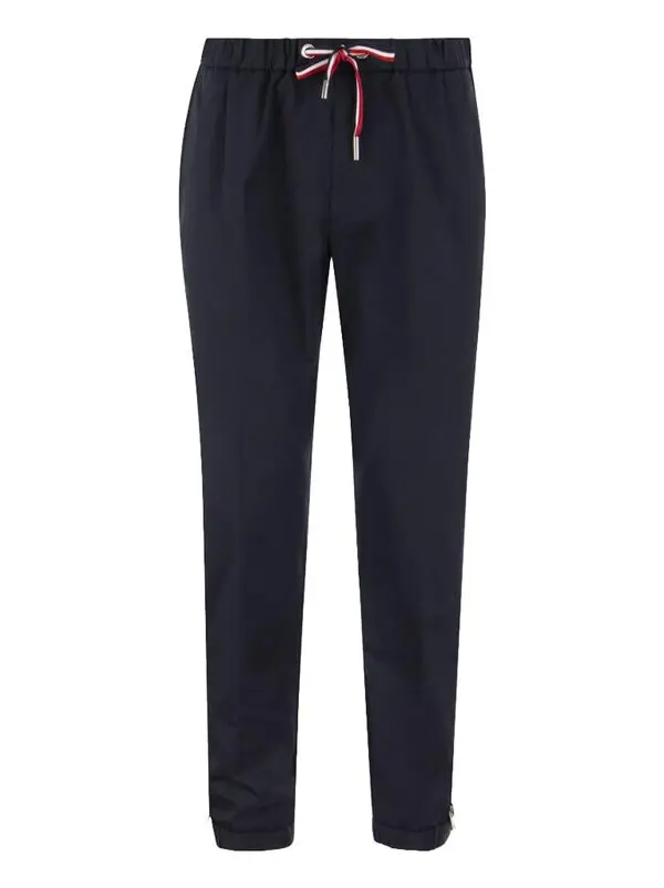 Moncler Logo-patch Drawstring Pants - Dark Blue