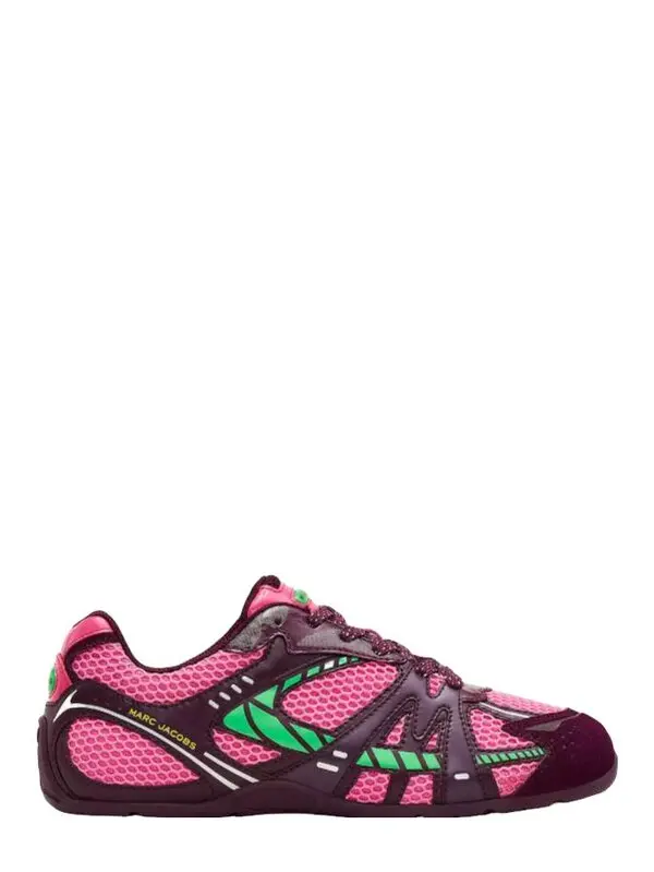 Marc Jacobs The 72" Lace-up Sneakers - Raspberry Pink Multi