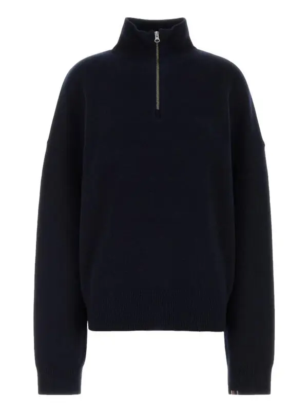 Extreme Cashmere N235 Hike Half Zip Sweater - Navy Blue