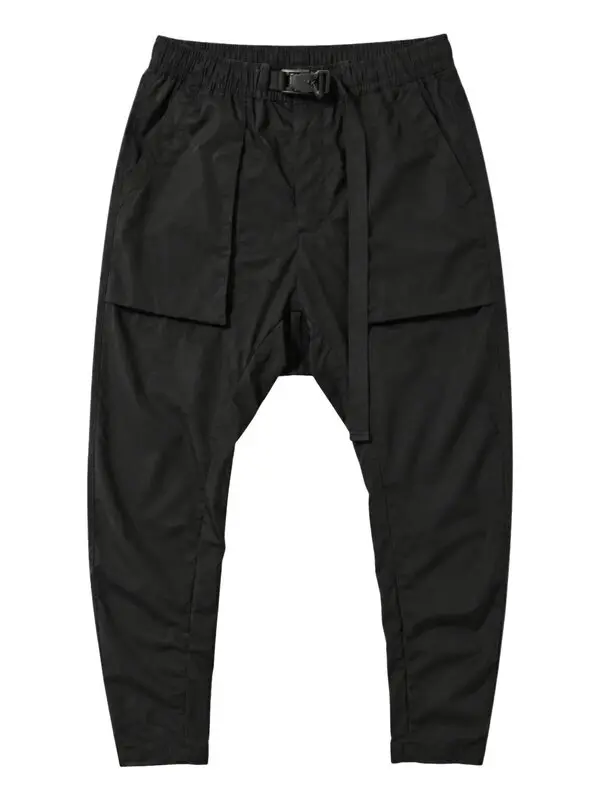 THOM KROM Buckle-fastening Drop-crotch Trousers - Black