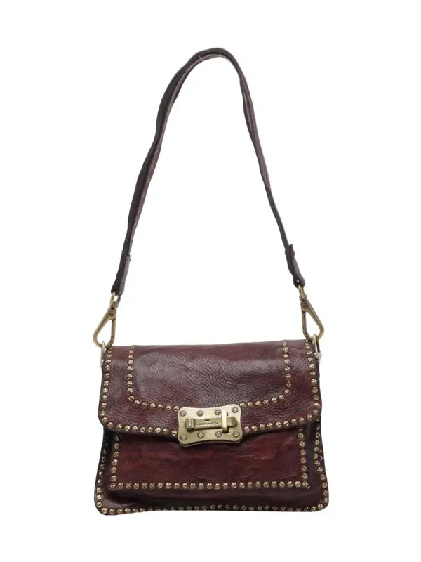 CAMPOMAGGI Agnese Studded Shoulder Bag - Black