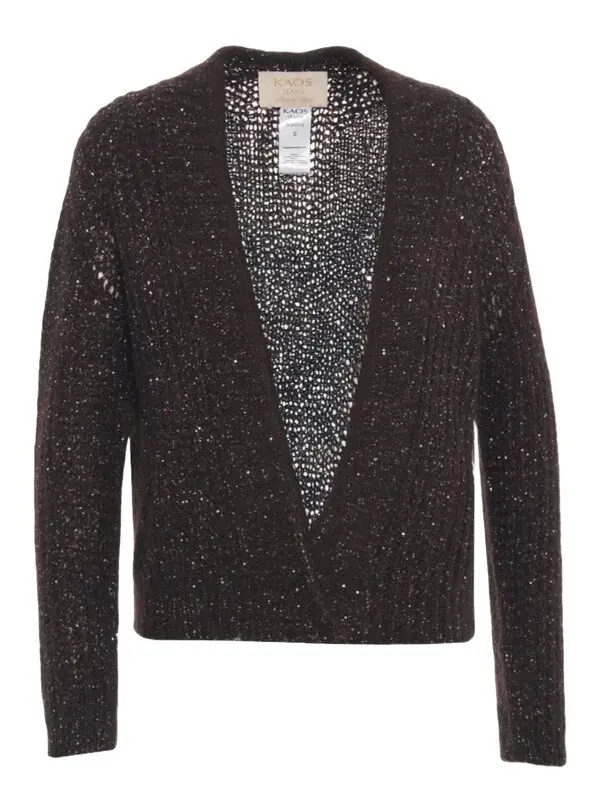 KAOS Long-sleeved Knitted Cardigan - Moro