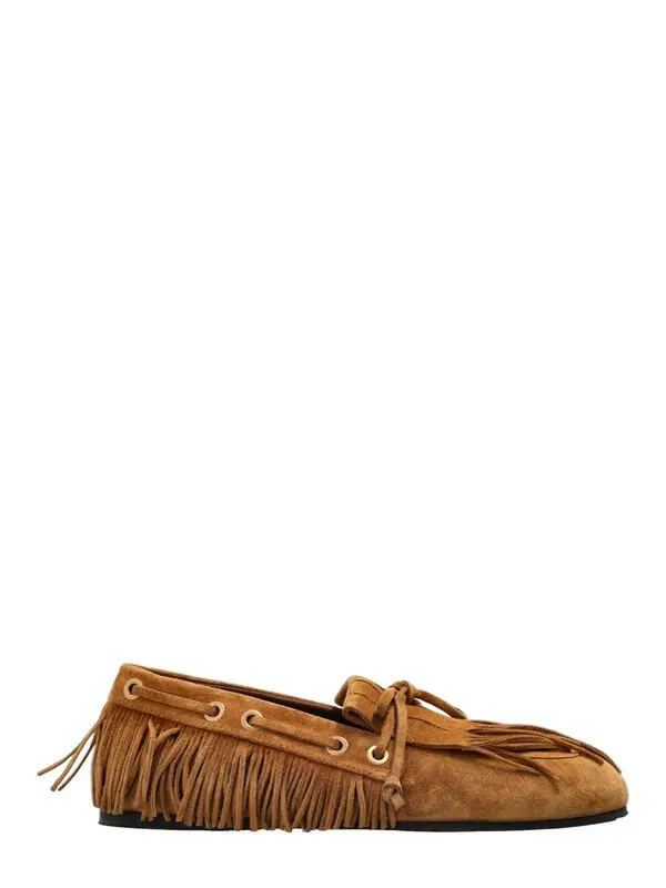 Etro Round Toe Loafers With Tassel Detail - Brown