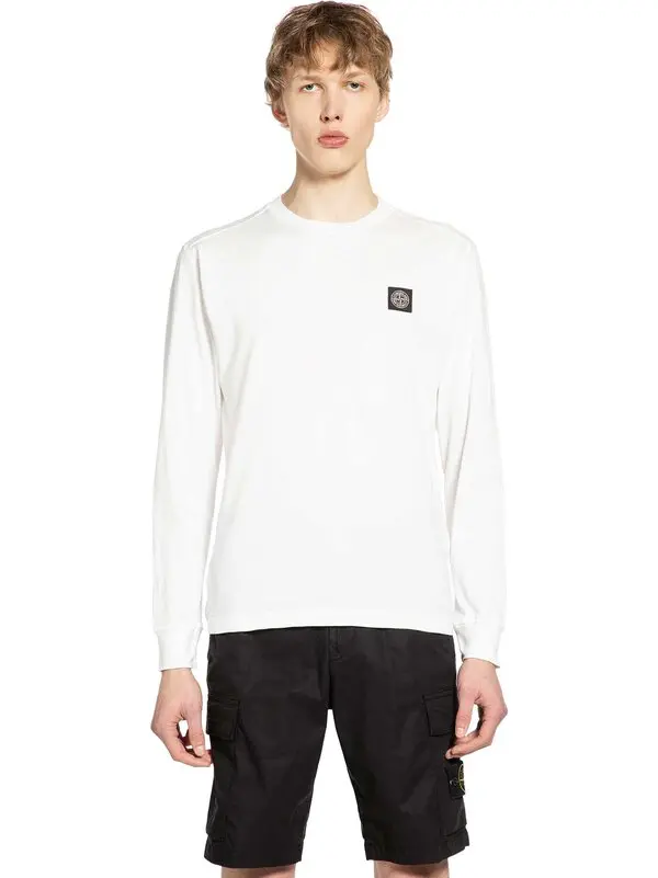 Stone Island 2100031 60/2 Long Sleeve T-shirt - White