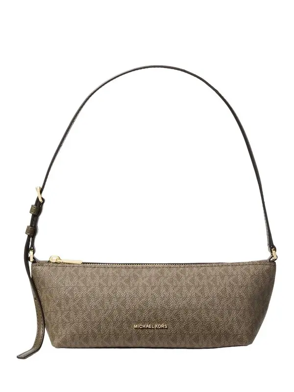 Michael Kors Laila Small Signature Logo Satchel - Green