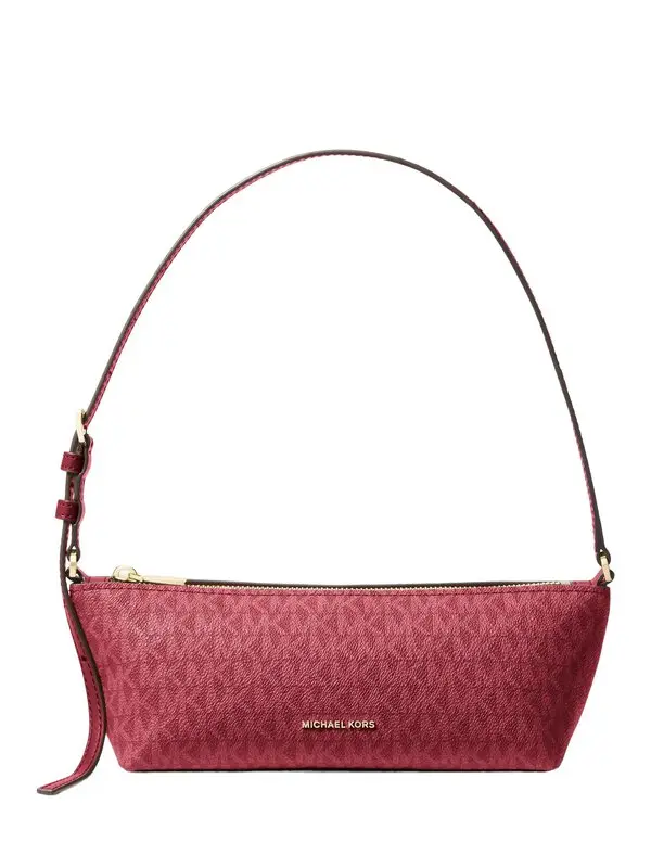 Michael Kors Laila Small Signature Logo Satchel - Red