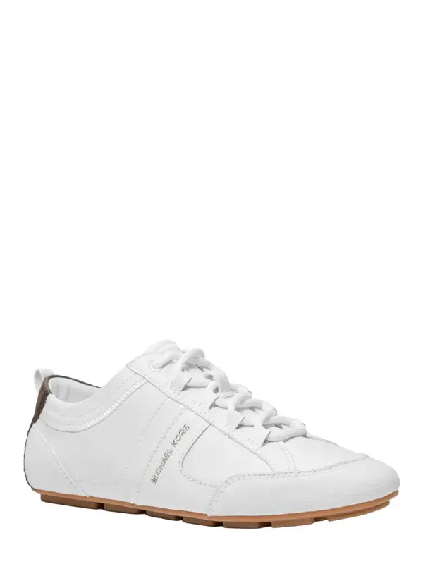Michael Kors Keely Leather Trainer - White