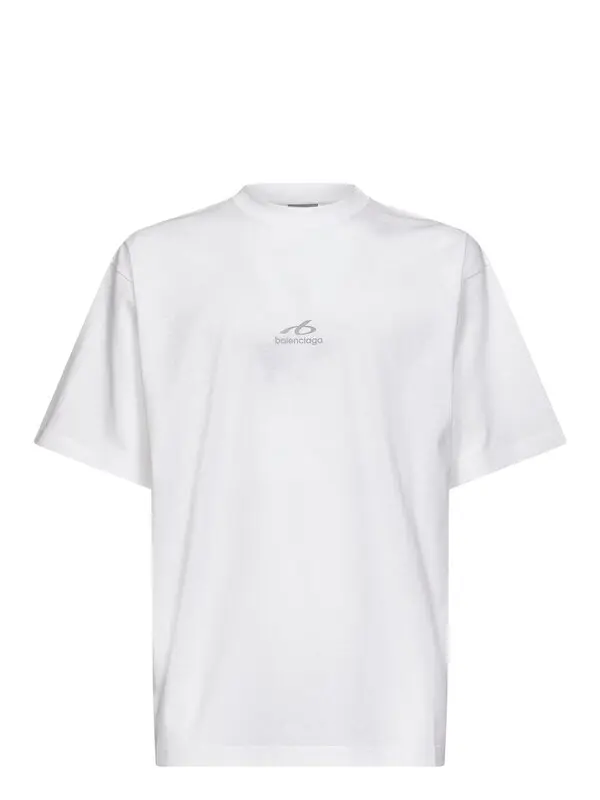 Balenciaga White Bodysuit Medium-fit T-shirt - Multicolor