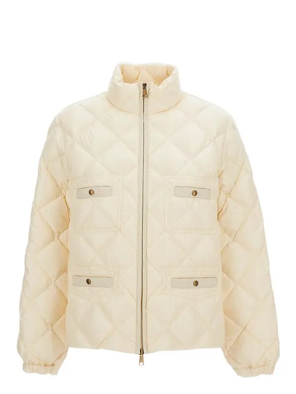 Moncler Lavaret Short Down Jacket With Quilted Design - Multicolor