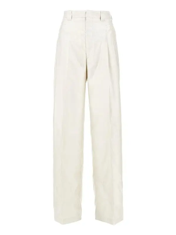Phoebe Philo Technical Twill Chino Pants - Cream