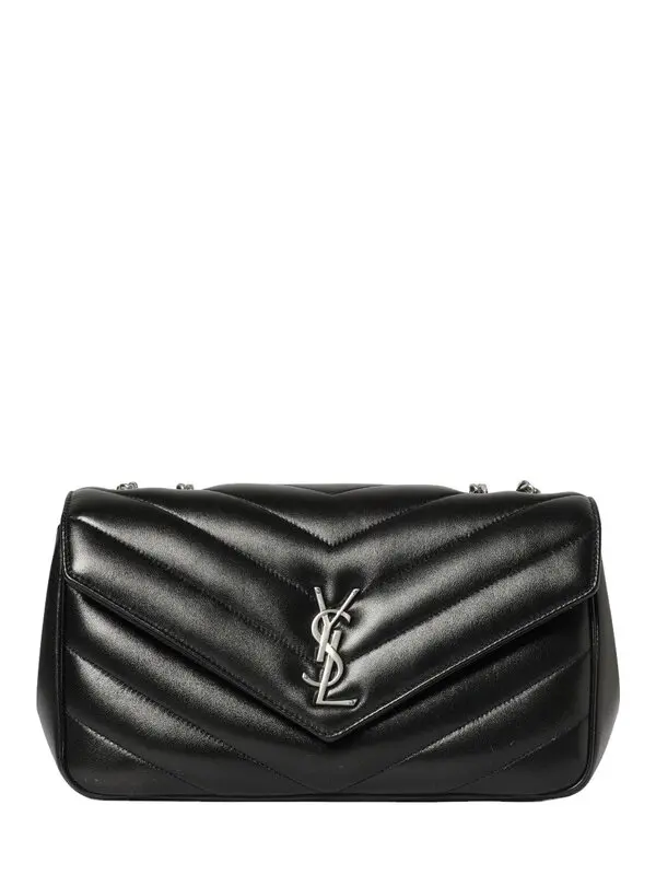 Saint Laurent Quilted Leather Shoulder Bag - Black