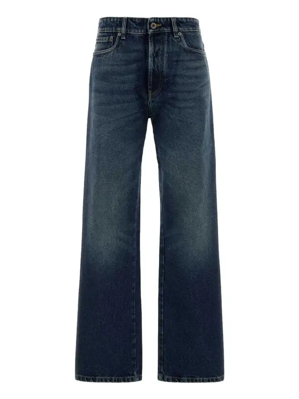 Miu Miu High Rise Wide Leg Jeans - Blue