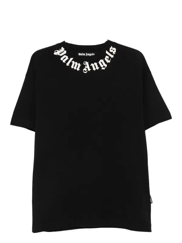 Palm Angels Logo Cotton T-shirt - Multicolor