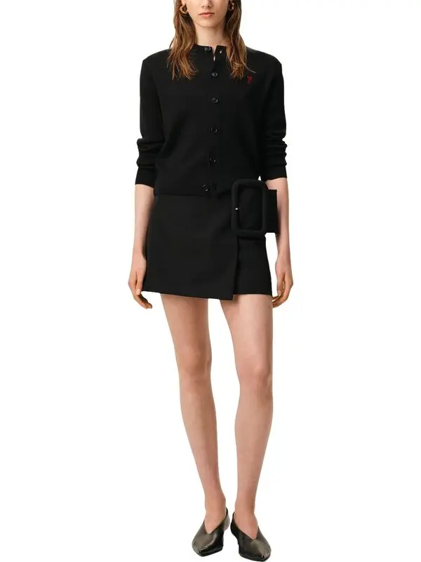 AMI Paris De Coeur Wool Cardigan - Multicolor