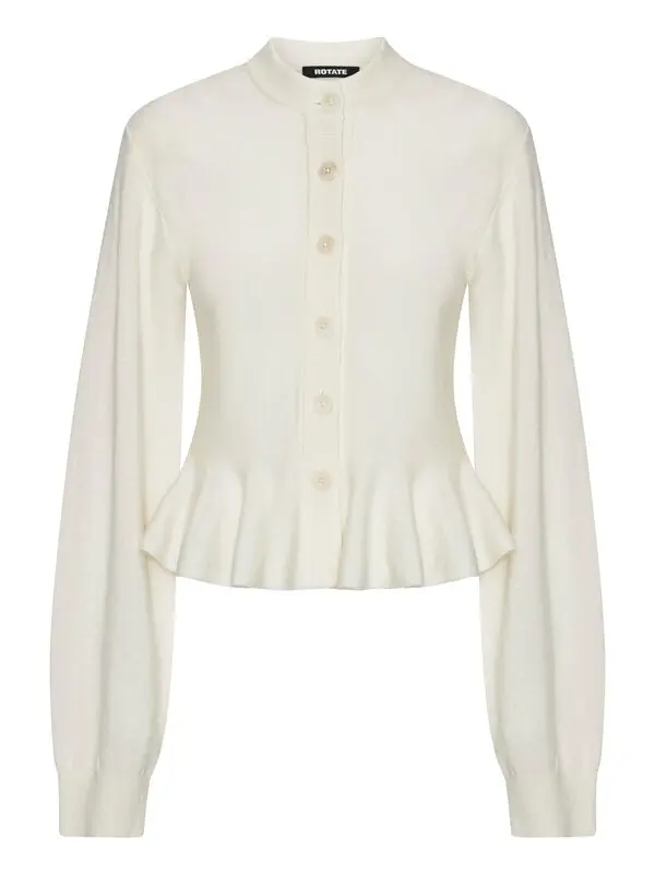 ROTATE BY BIRGER CHRISTENSEN Sculptured Knit Cardigan - Multicolor