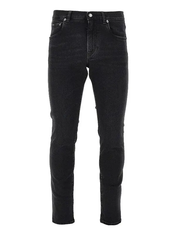 Dolce & Gabbana Stretch Denim Slim Fit Jeans - Black